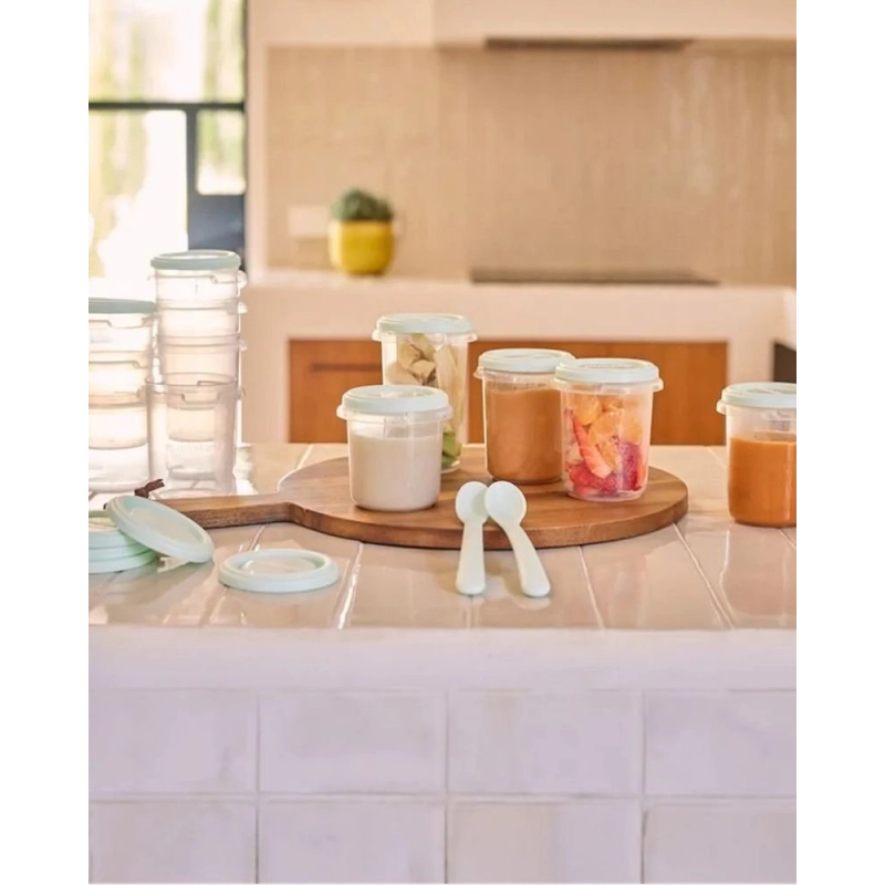 Set de Recipientes Herméticos con 2 Cucharas Miniland