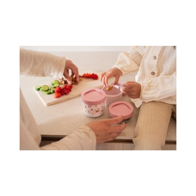 Pack 3 Cajas Snack Apilables Fairy Garden de Little Dutch