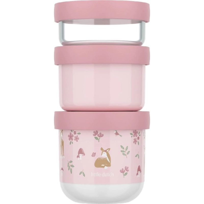 Pack 3 Cajas Snack Apilables Fairy Garden de Little Dutch